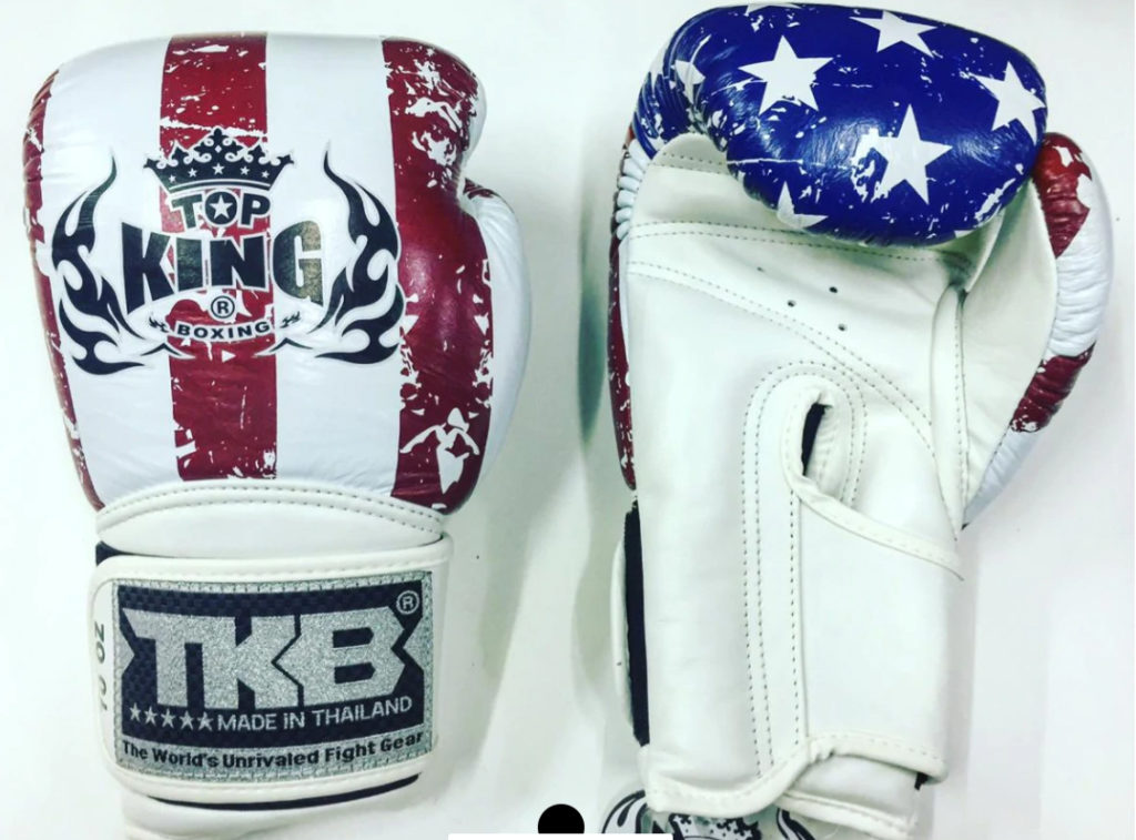 TopKing Boxing Gloves USA FLAG - Muay Thai Boxing Gears